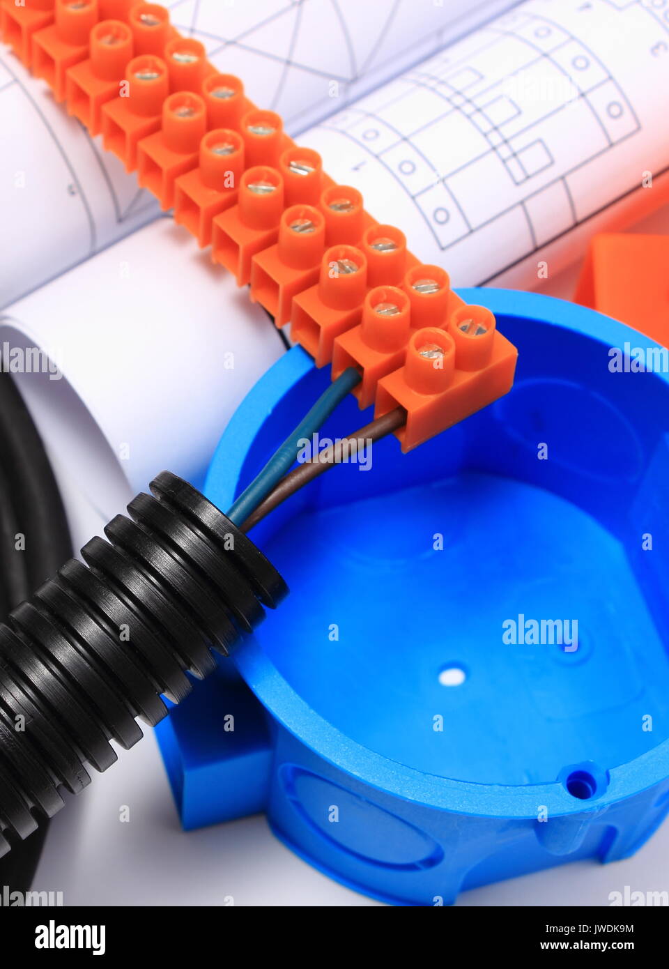 Components for electrical installations and rolls of diagrams ...