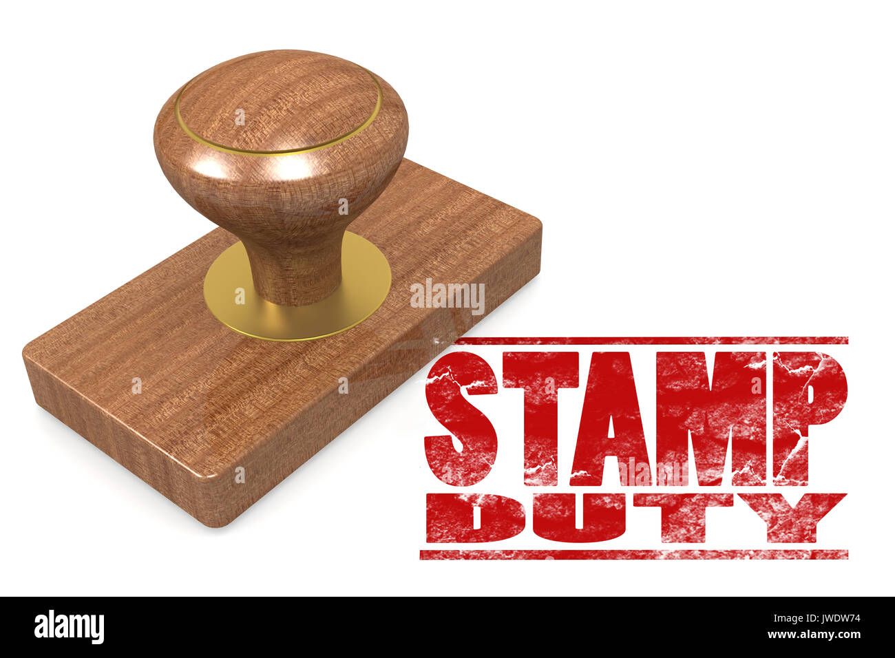 Stamp duty wooded seal stamp image with hi-res rendered artwork that could be used for any ...