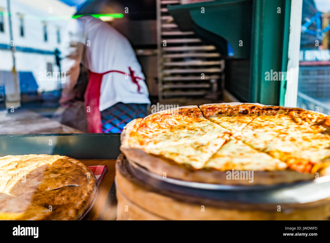 Pizza restaurant window display hi-res stock photography and images - Alamy