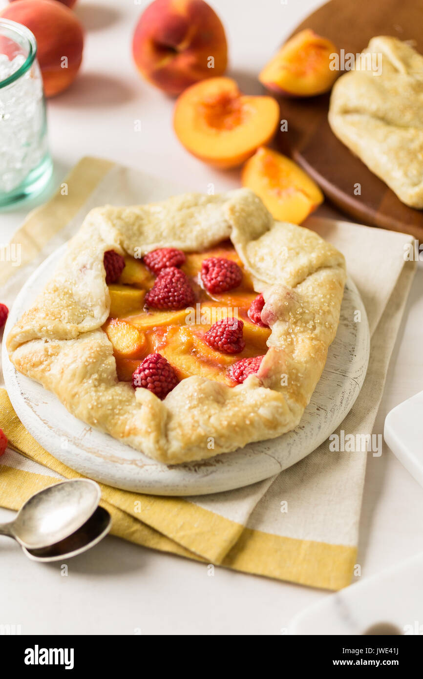 Variety of peach galletes made with fresh local peaches Stock Photo - Alamy