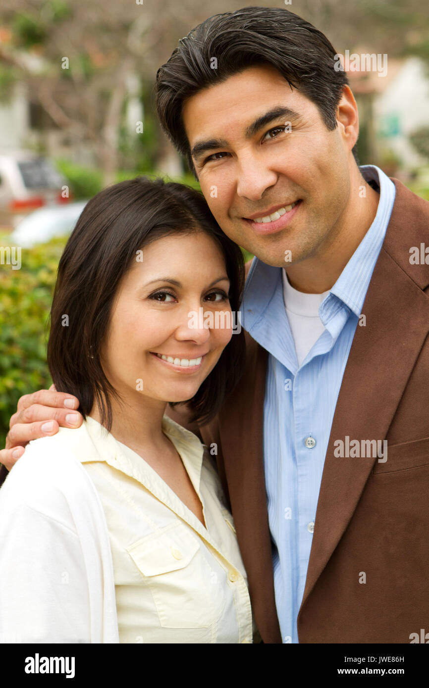 Happy Hispanic couple Stock Photo - Alamy