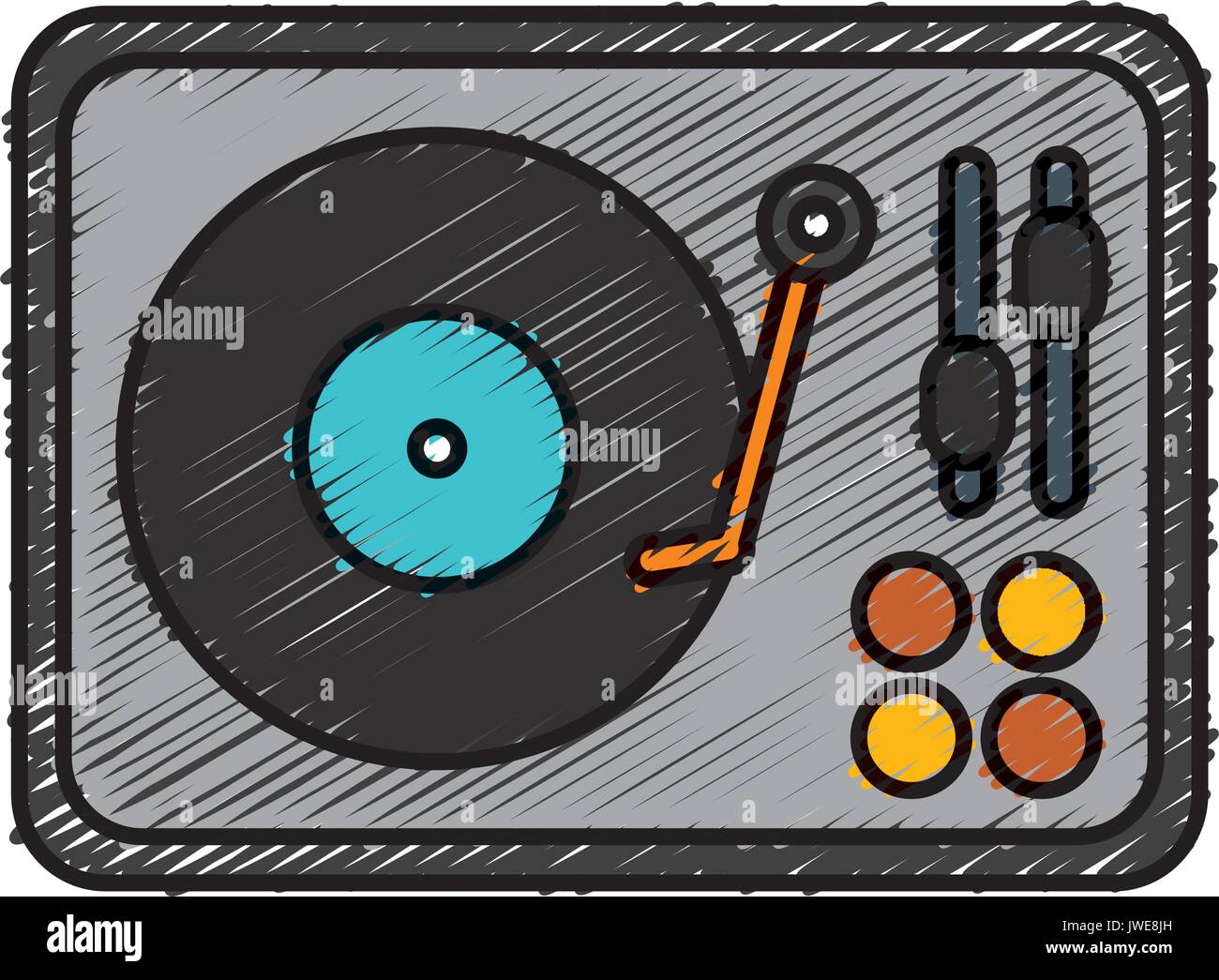 dj turntable icon Stock Vector Image & Art - Alamy