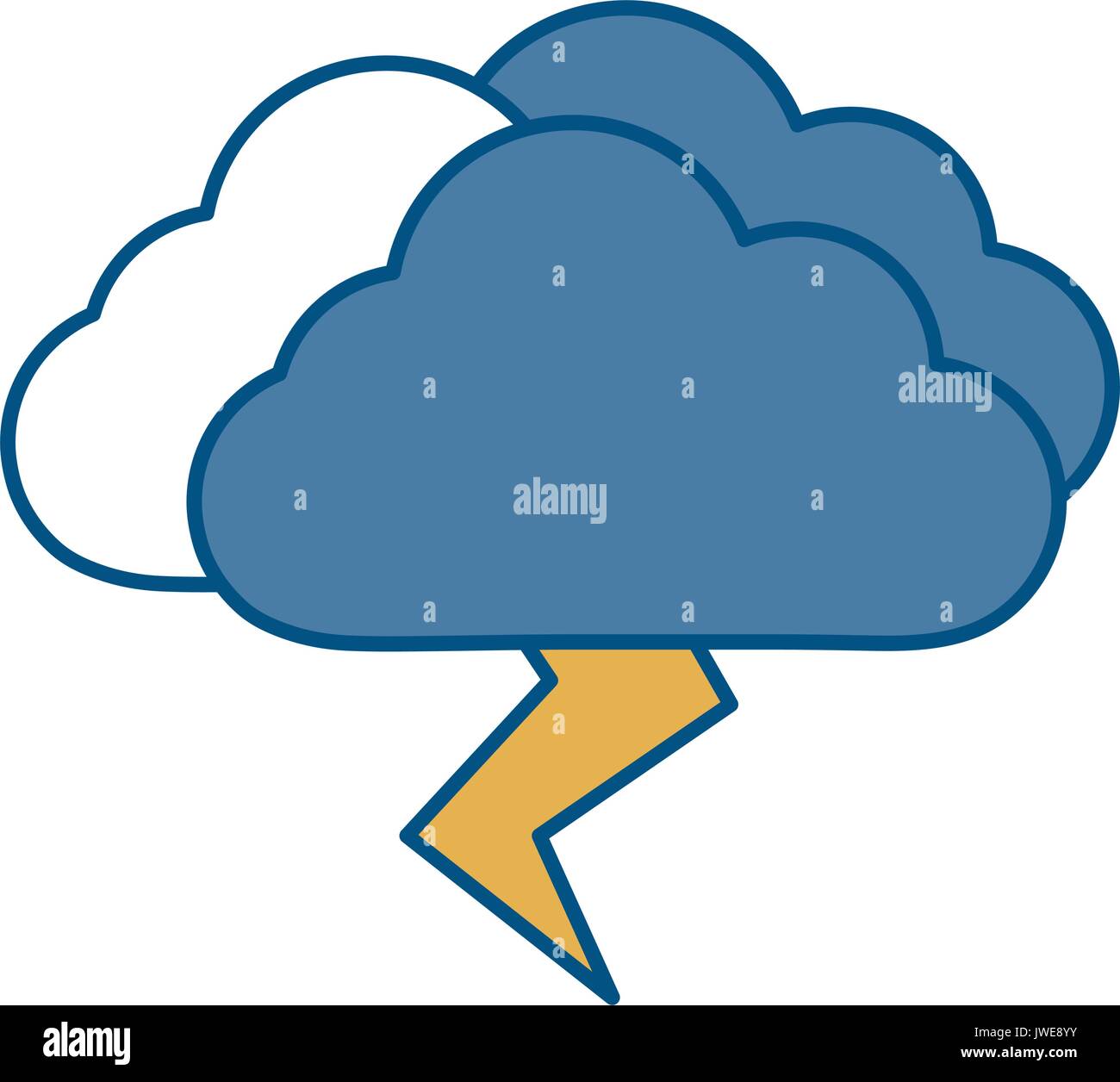 cloud and thunder icon Stock Vector Image & Art - Alamy