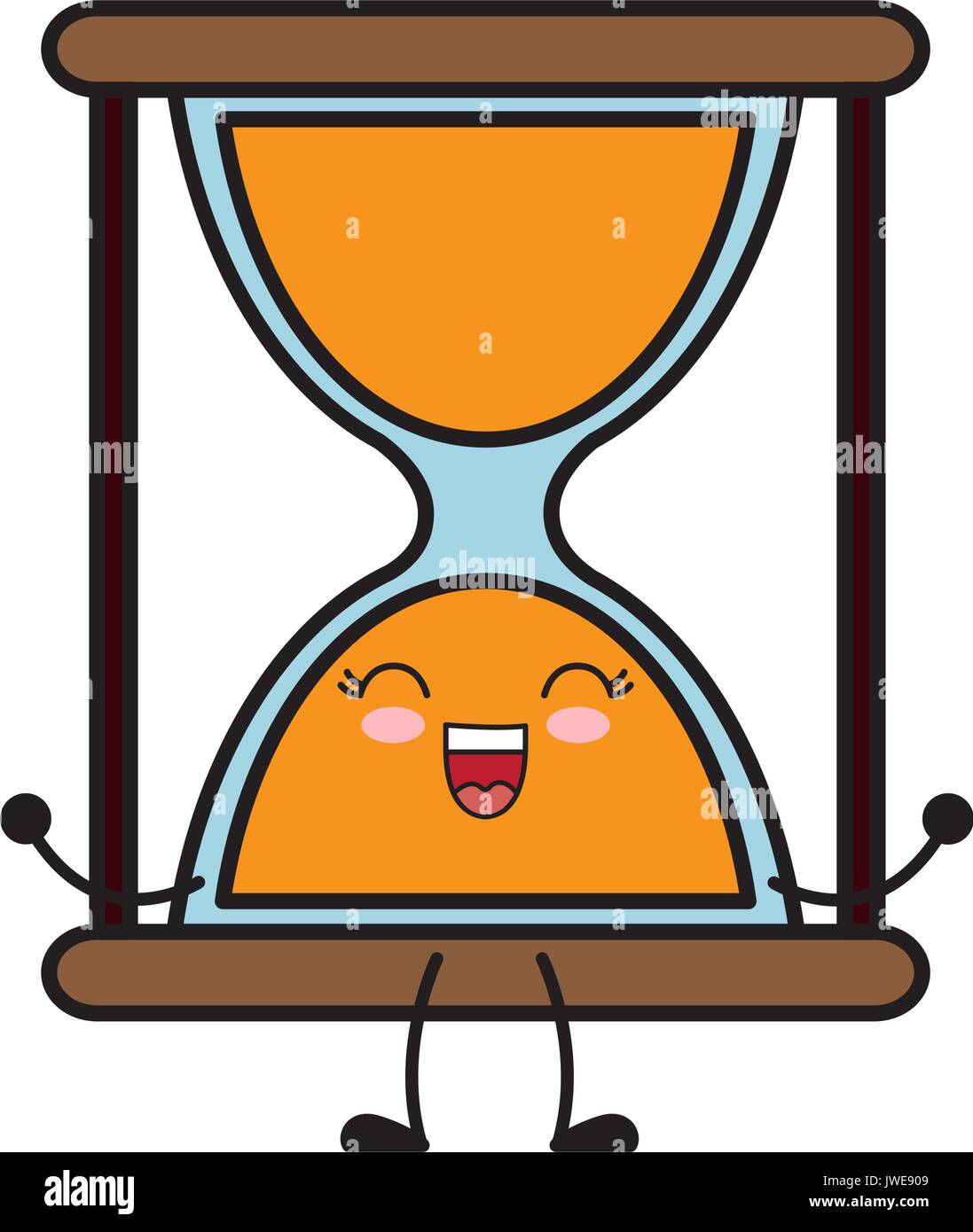 kawaii hourglass icon Stock Vector Image & Art - Alamy