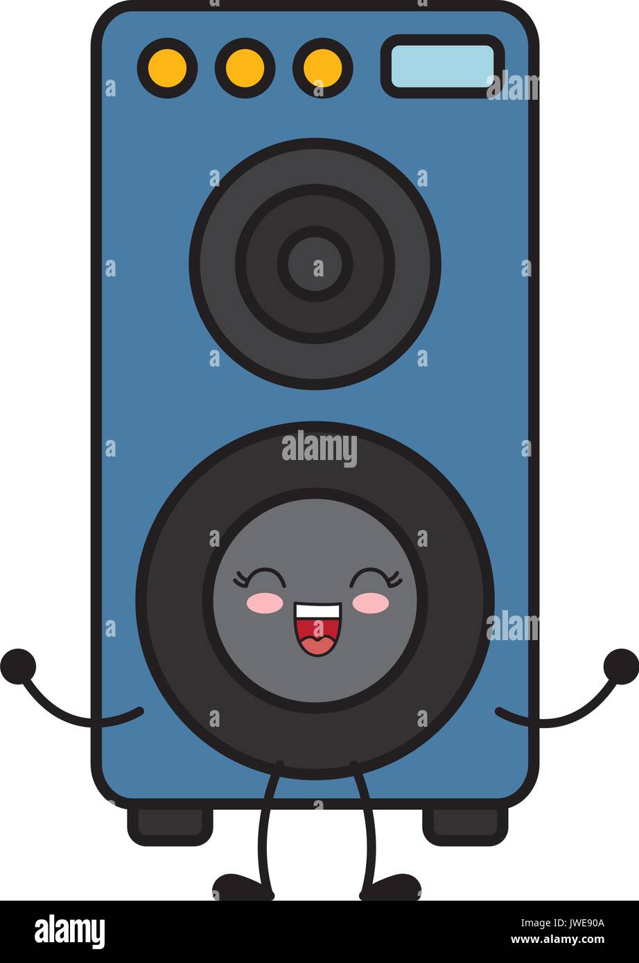 kawaii sound speaker icon Stock Vector Image & Art - Alamy