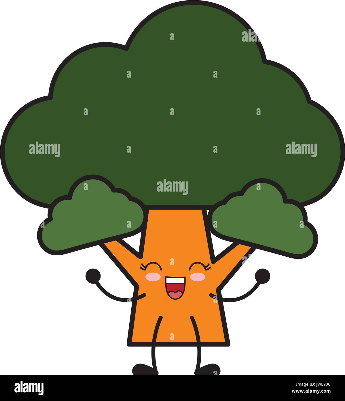 kawaii tree icon Stock Vector Image & Art - Alamy