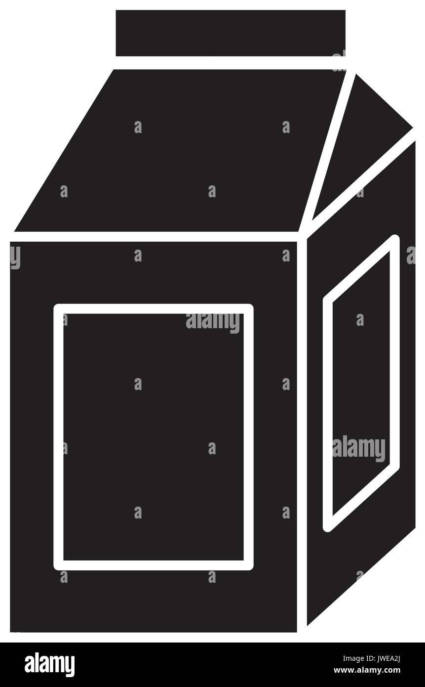 milk box icon Stock Vector Image & Art - Alamy