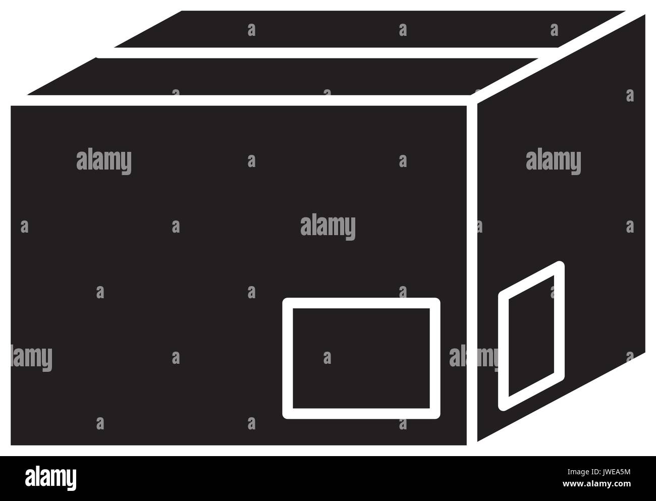 carton box icon Stock Vector Image & Art - Alamy