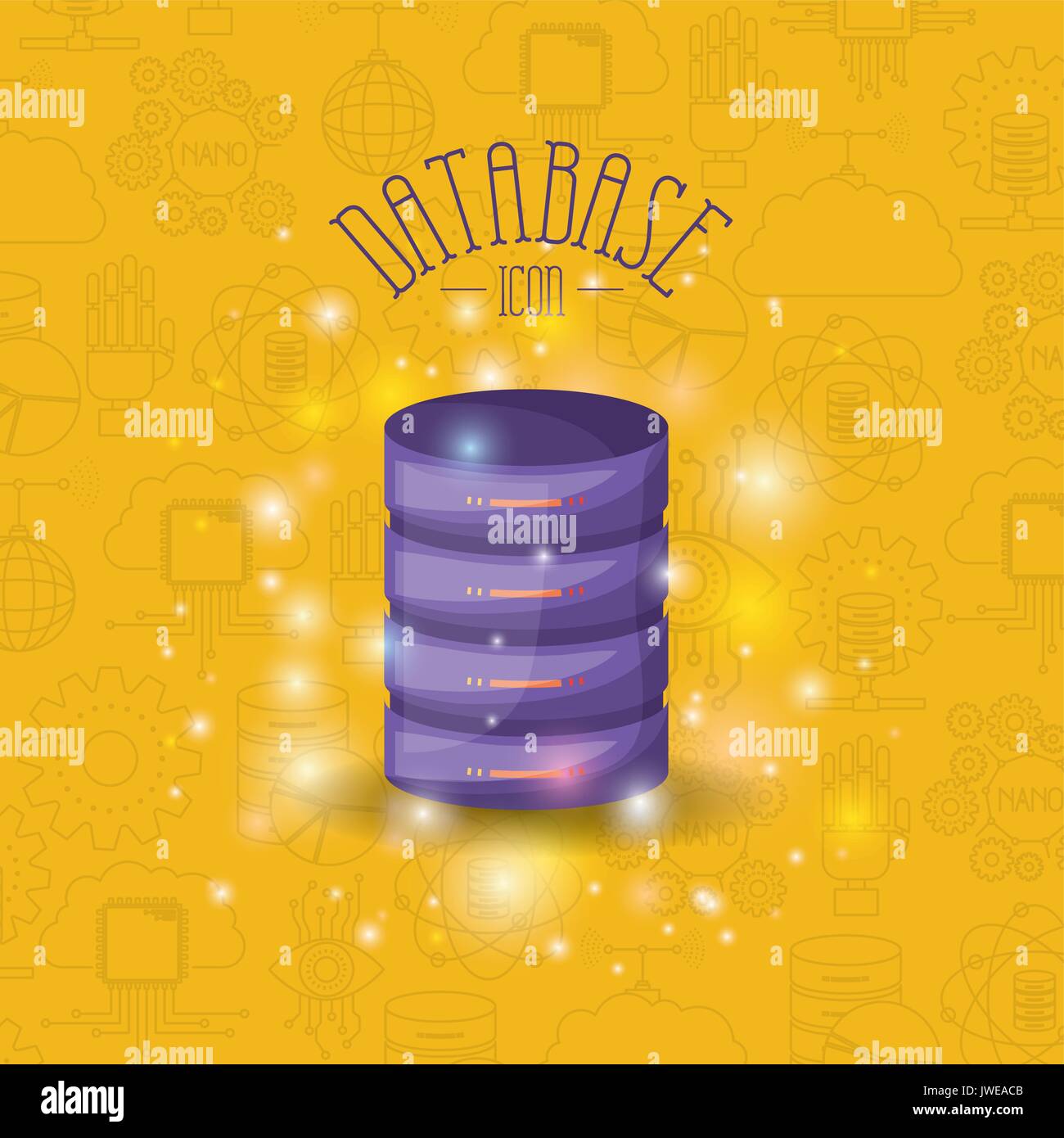 color pattern background with brightness of colorful data base icon ...