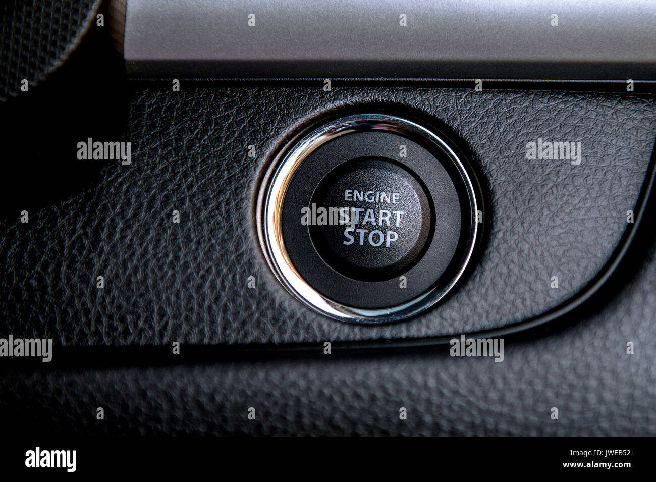 Engine start button Stock Photo - Alamy