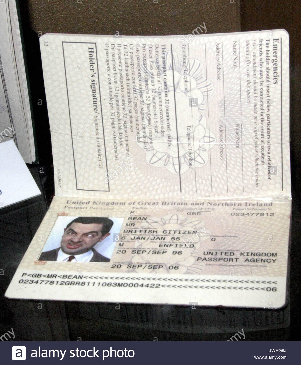 Mr Bean Passport