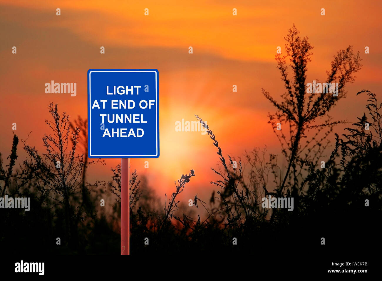 Tunnel Ahead Sign High Resolution Stock Photography and Images - Alamy