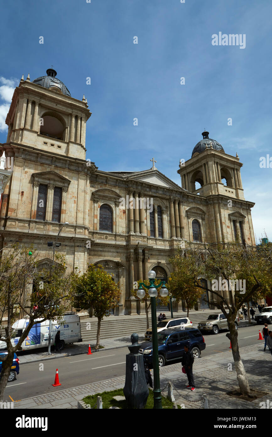 Cathedral Basilica of Our Lady of Peace, Plaza Murillo, La Paz, Bolivia ...