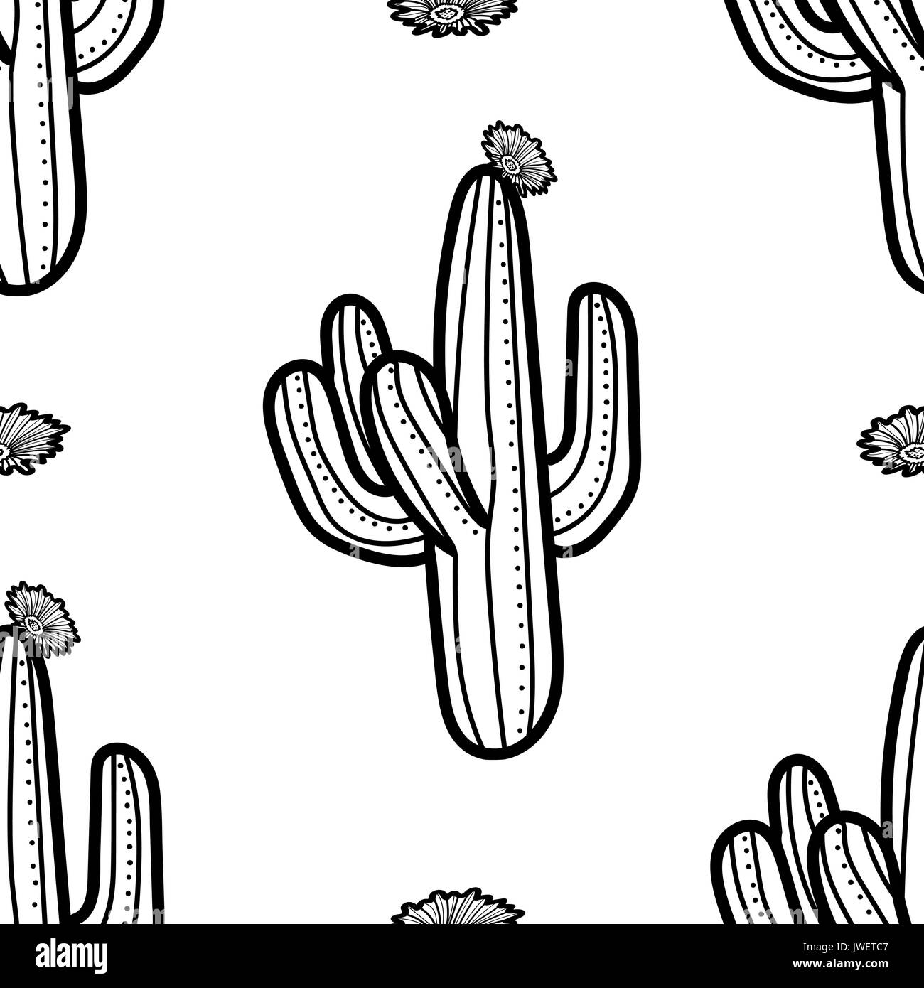 Cactus Clip Art Free Black And White