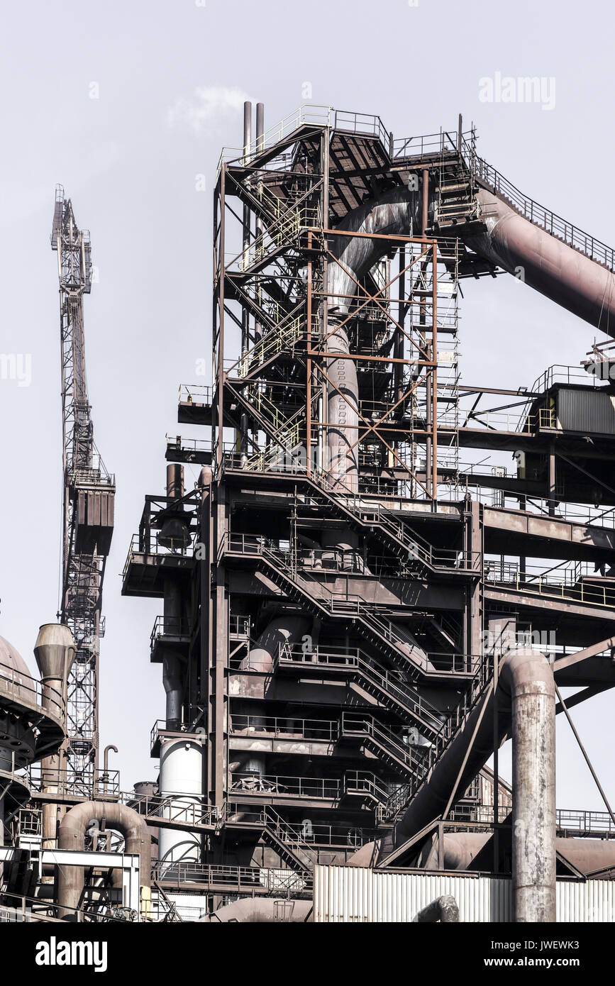 Trinec, center of heavy industry, Moravian-Silesia, Czech Republic ...
