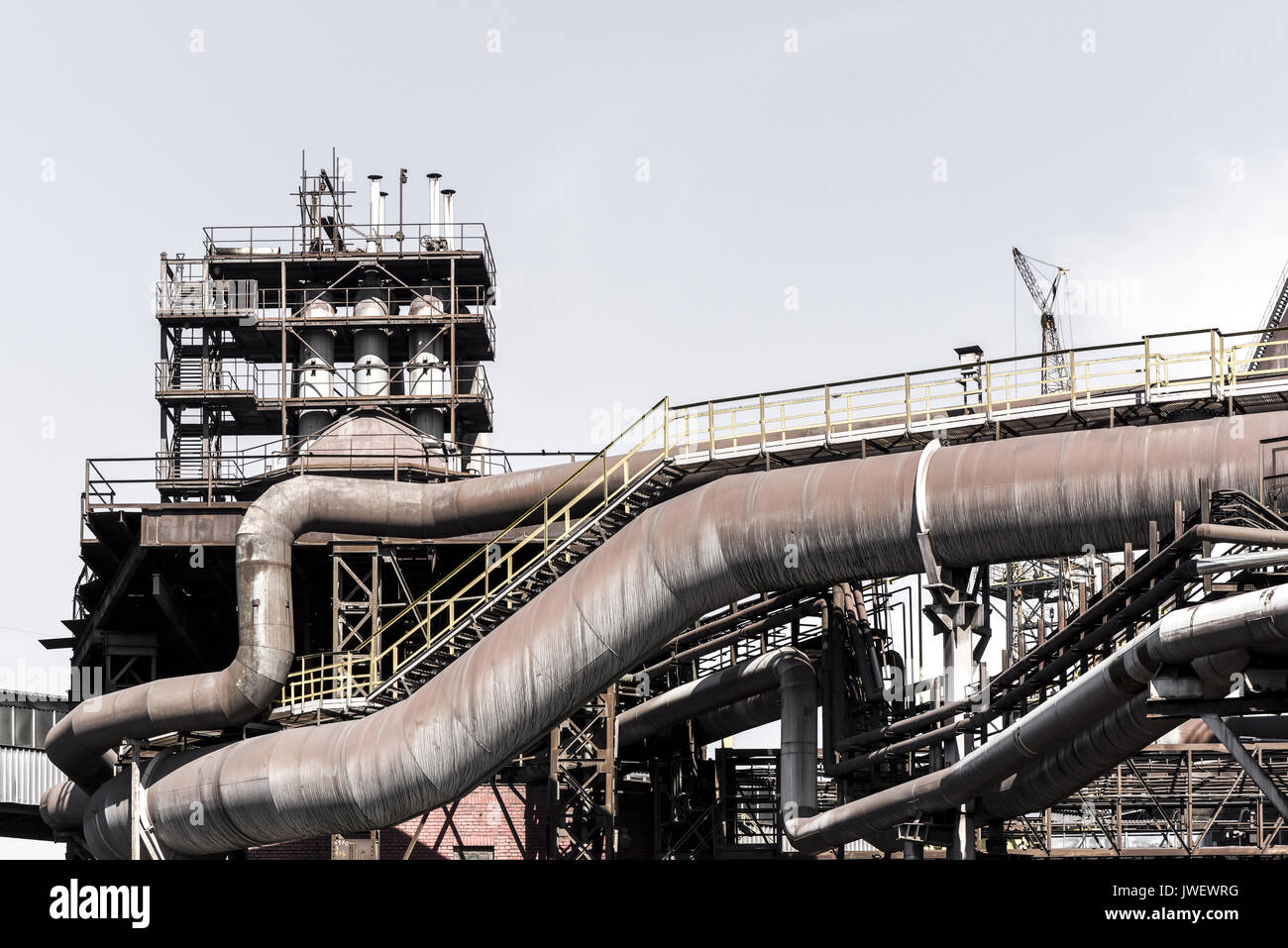 Trinec, center of heavy industry, Moravian-Silesia, Czech Republic ...