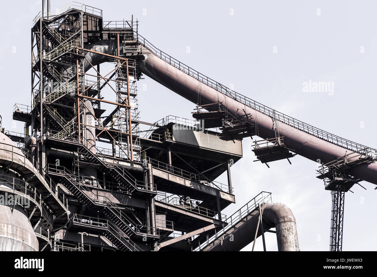 Trinec, center of heavy industry, Moravian-Silesia, Czech Republic ...