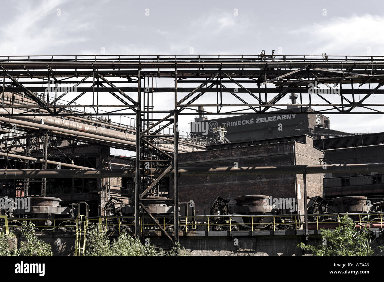 Trinec, center of heavy industry, Moravian-Silesia, Czech Republic ...