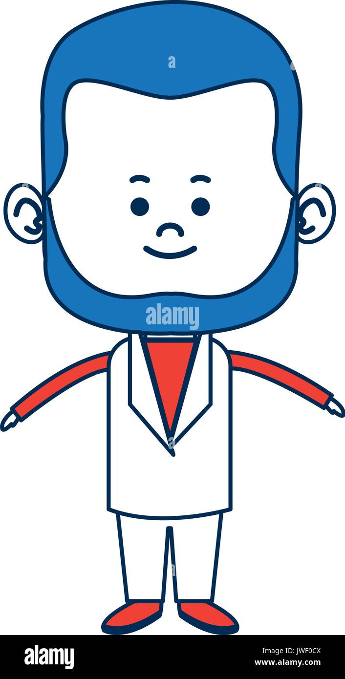 cute man cartoon standing formal clothes character Stock Vector Image ...