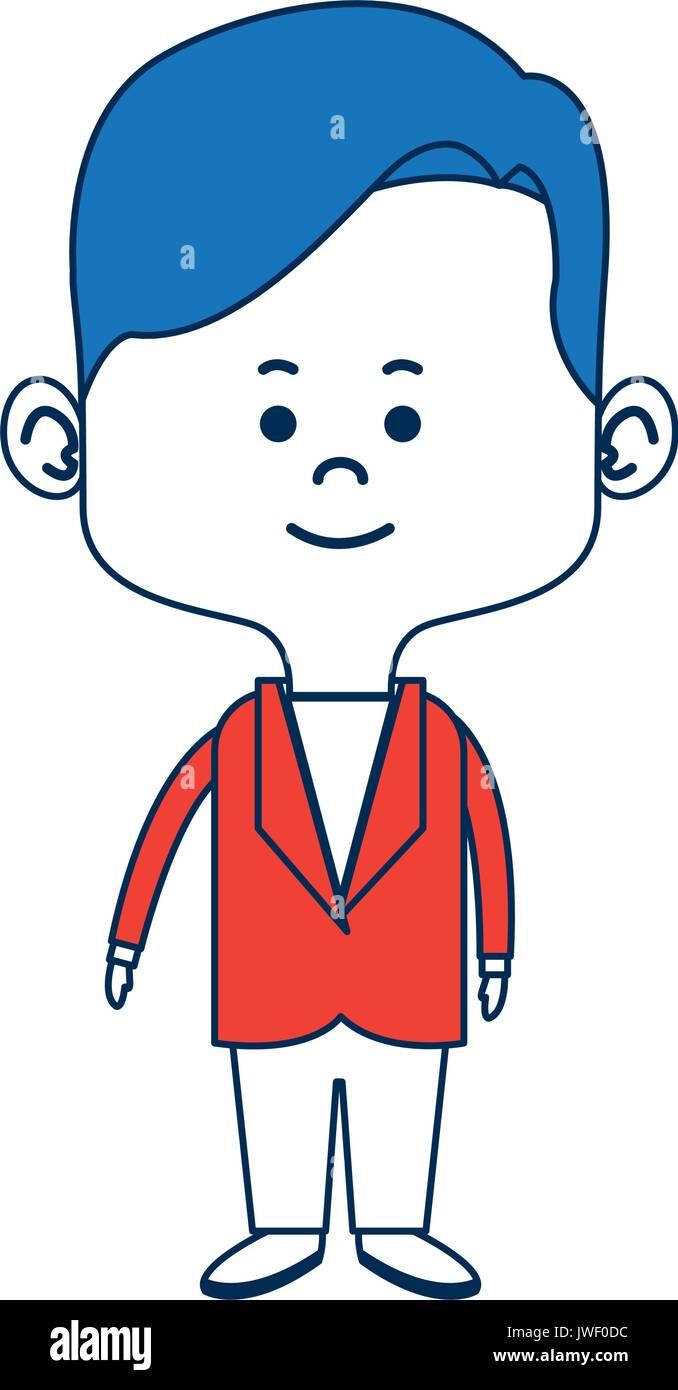 cute man cartoon standing formal clothes character Stock Vector Image ...