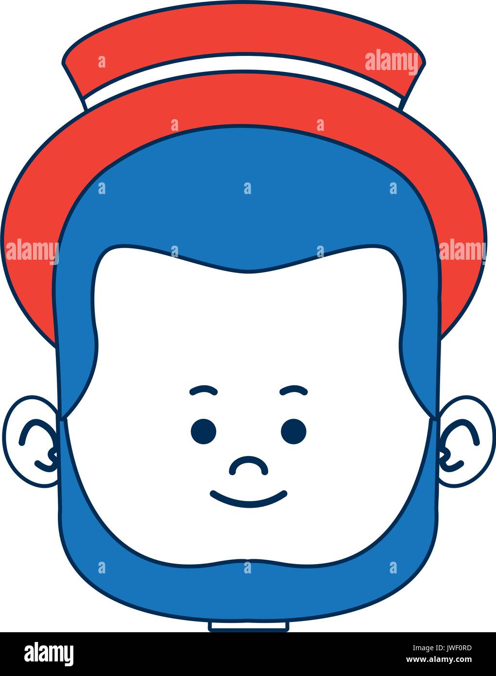cartoon man face avatar character male cute Stock Vector Image & Art ...