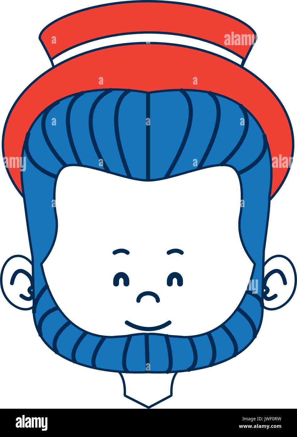 cartoon man face avatar character male cute Stock Vector Image & Art ...