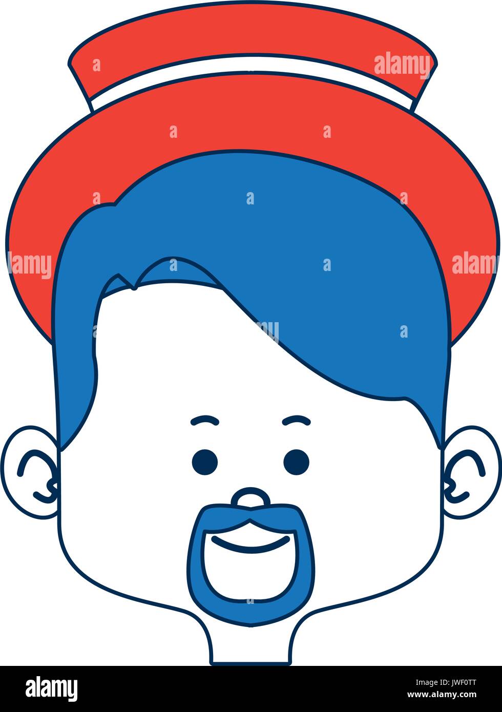 cartoon man face avatar character male cute Stock Vector Image & Art ...