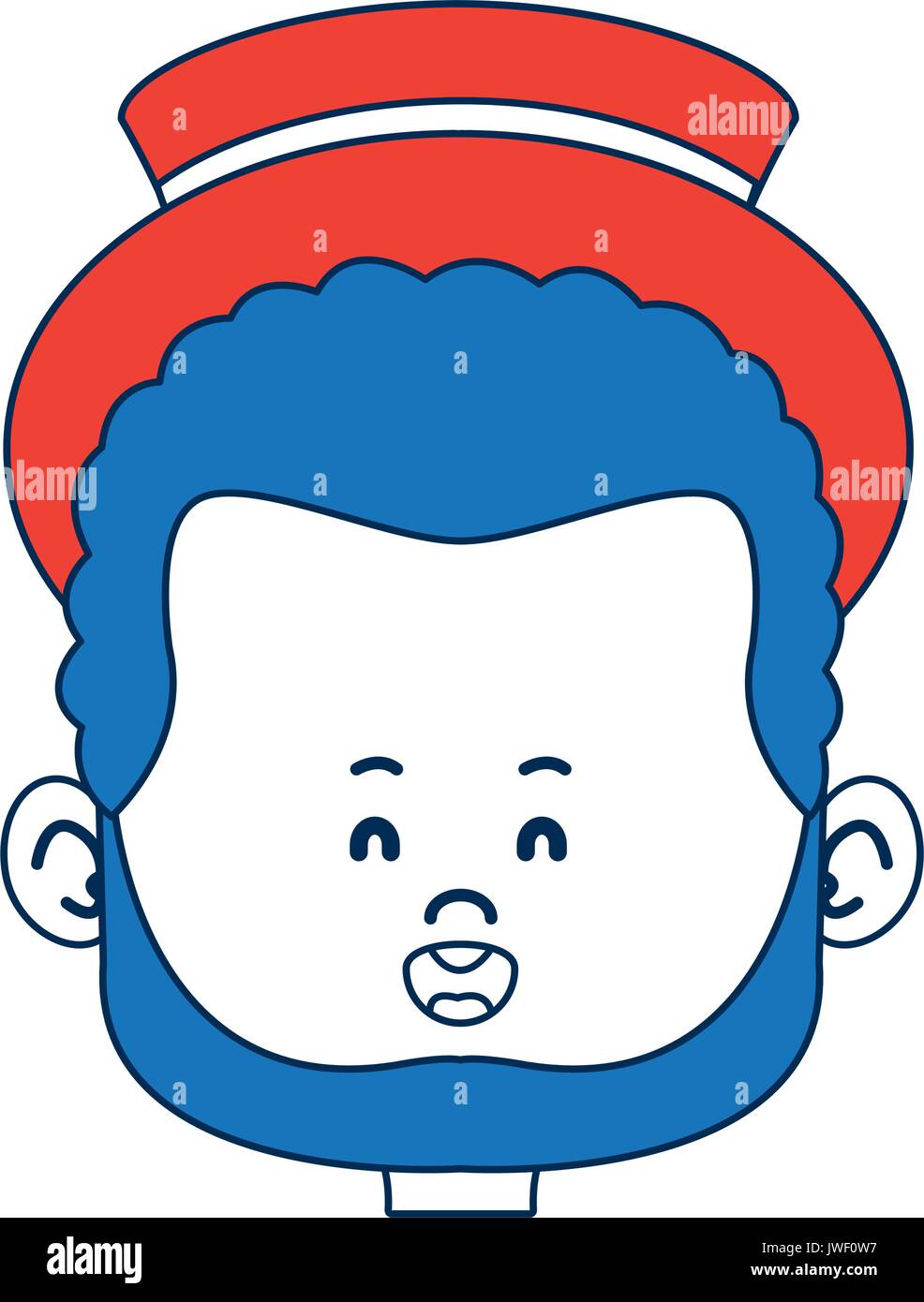 cartoon man face avatar character male cute Stock Vector Image & Art ...