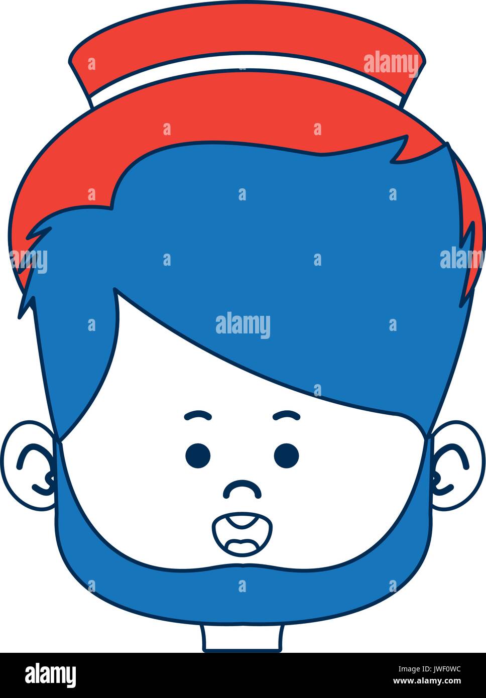 cartoon man face avatar character male cute Stock Vector Image & Art ...