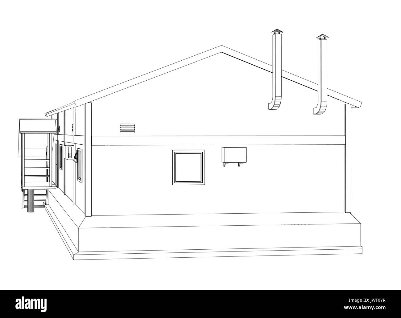 Office storage warehouse building Stock Vector Images - Alamy