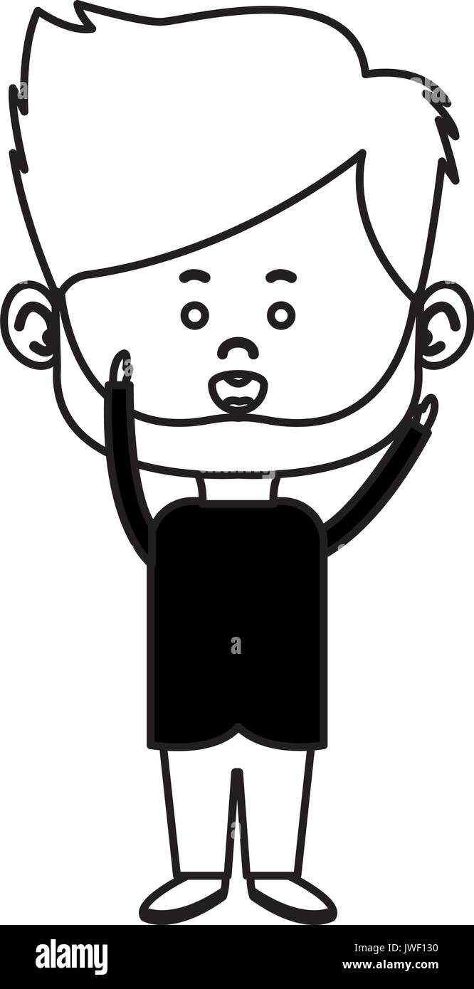 cute man cartoon standing formal clothes character Stock Vector Image ...
