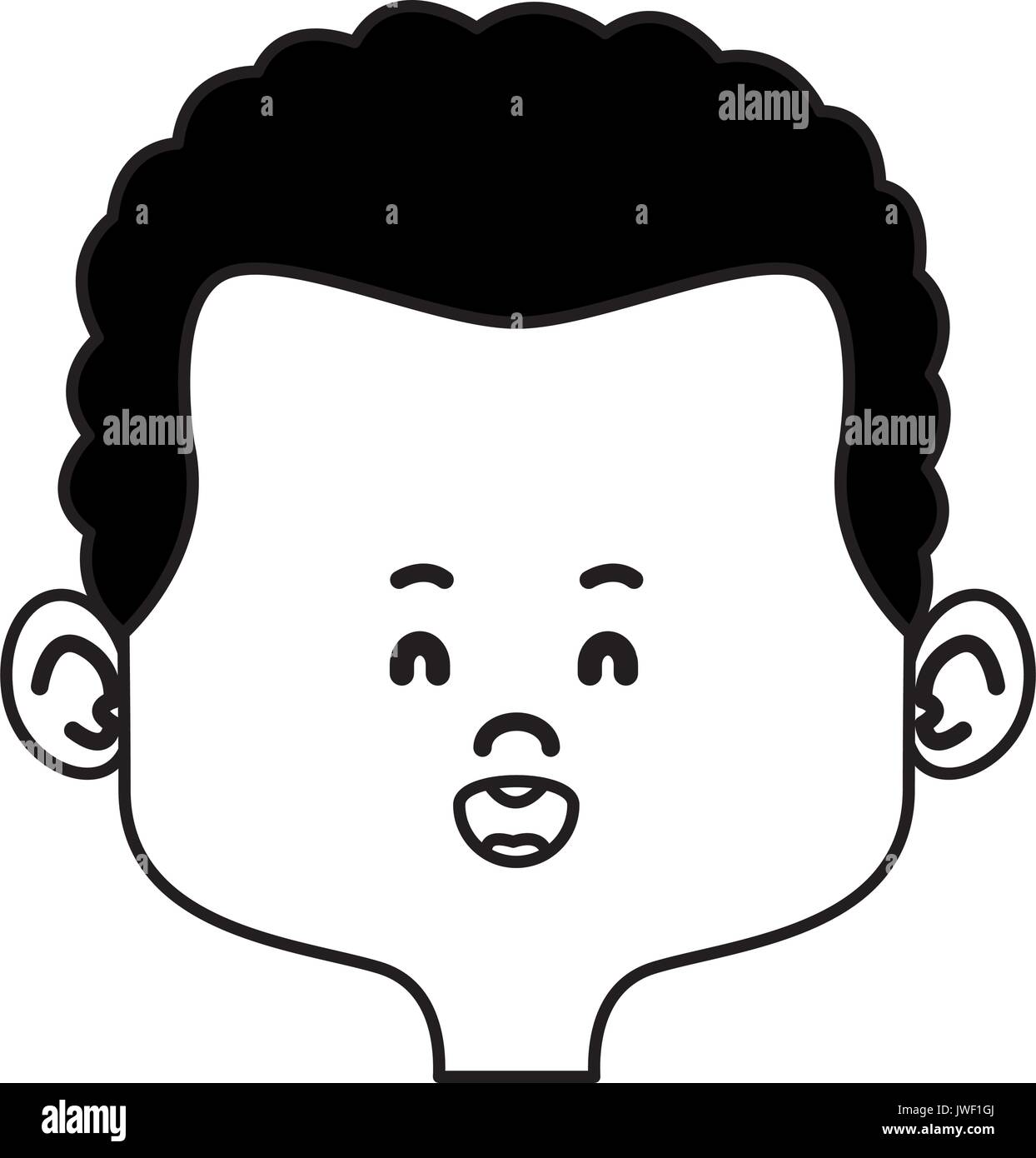 cartoon man face avatar character male cute Stock Vector Image & Art ...
