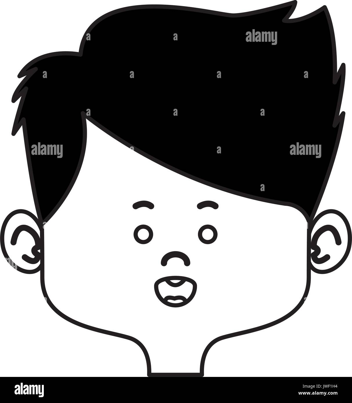 cartoon man face avatar character male cute Stock Vector Image & Art ...