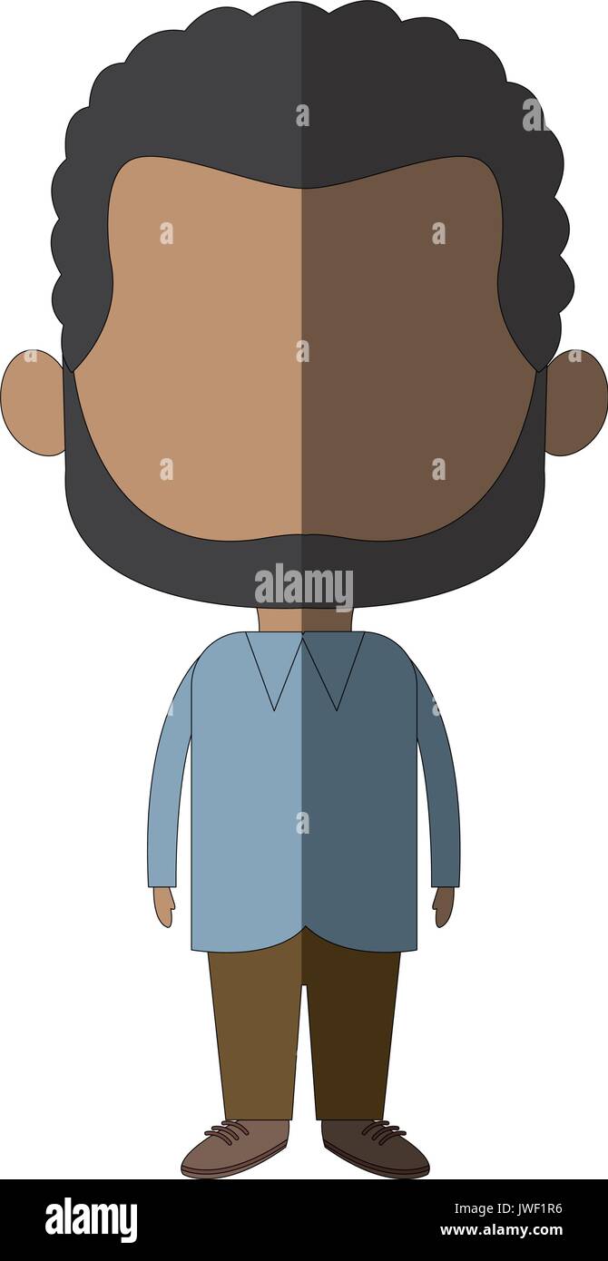 cute man cartoon standing formal clothes character Stock Vector Image ...