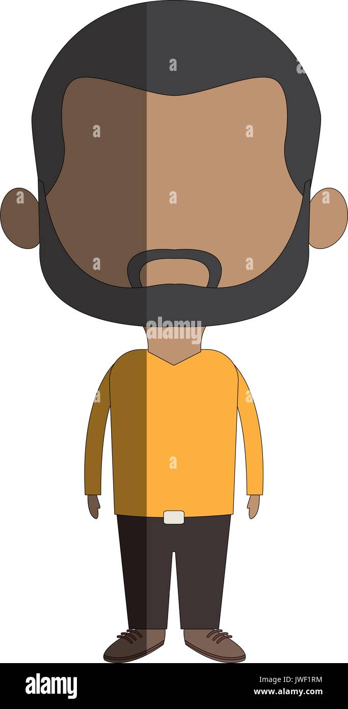 cute man cartoon standing formal clothes character Stock Vector Image ...