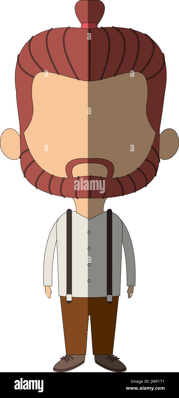 cute man cartoon standing formal clothes character Stock Vector Image ...