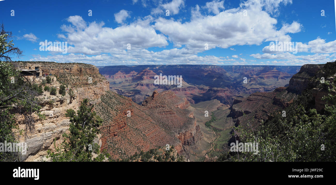 Beautiful view into the Grand Canyon from South Rim Stock Photo - Alamy