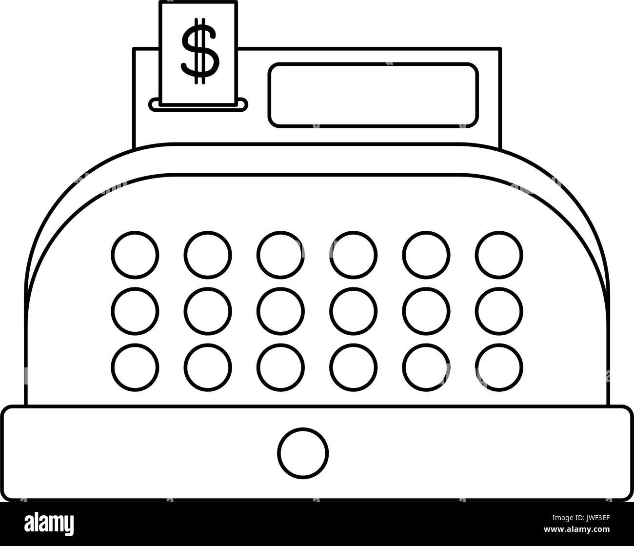 cash register equipment for the shop Stock Vector Image & Art - Alamy