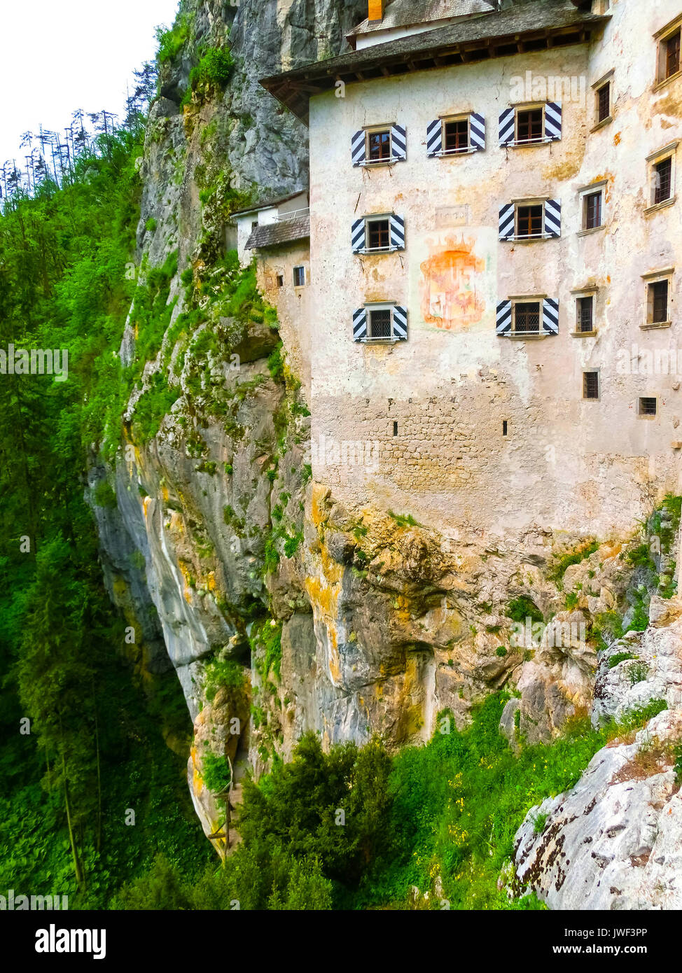 Postojna, Slovenia - View of the Predjama Castle Stock Photo - Alamy