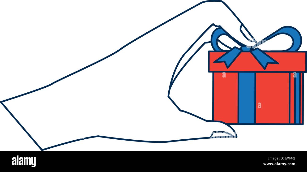 Beautiful wrapped gift birthday Stock Vector Images - Alamy