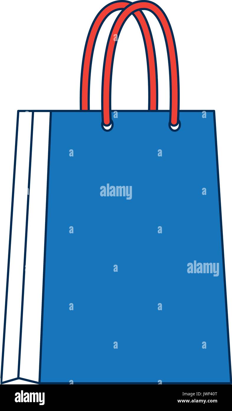 blue paper bag shopping empty Stock Vector Image & Art - Alamy