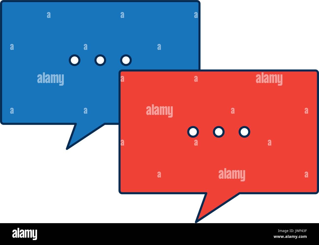 speech bubbles message chat communication talk Stock Vector Image & Art ...