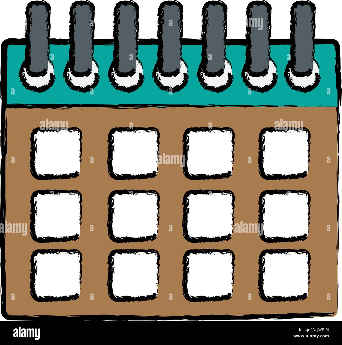 calendar planner template for week starts Stock Vector Image & Art - Alamy