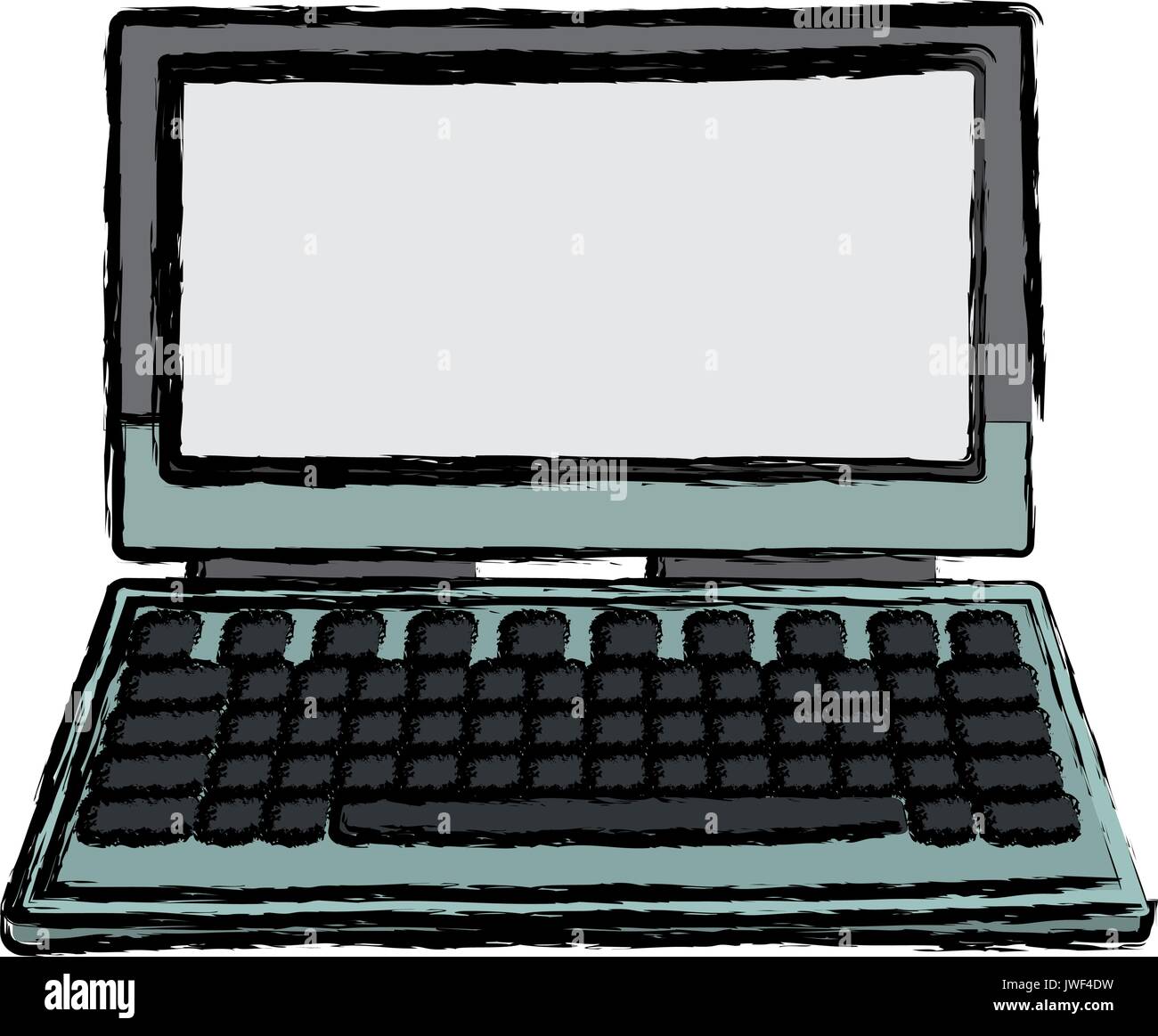 laptop computer device technology wireless Stock Vector Image & Art - Alamy