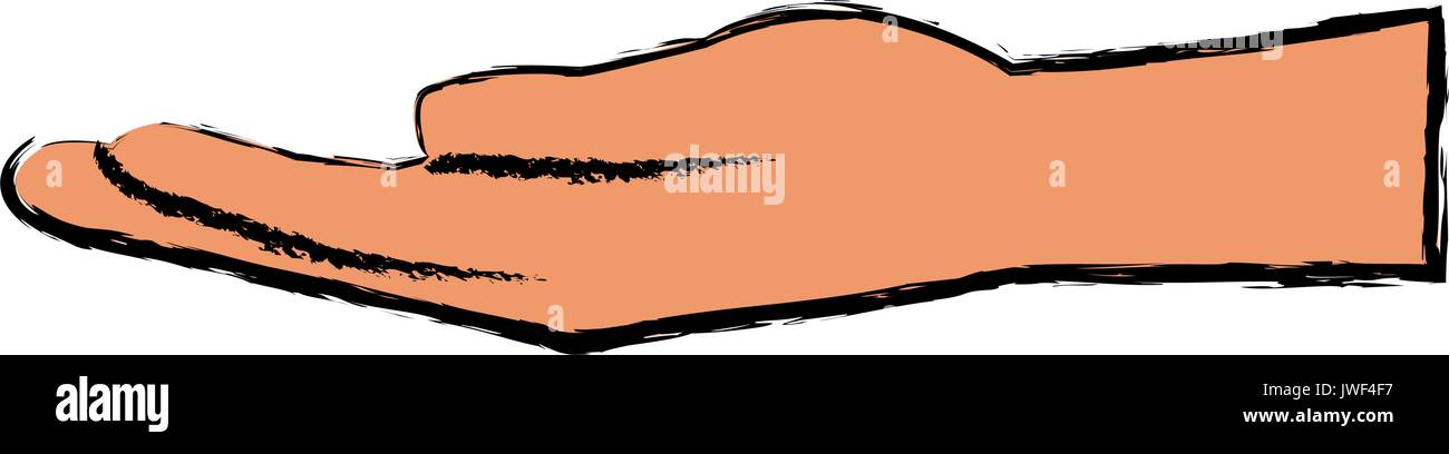 human hand support help gesture image Stock Vector Image & Art - Alamy