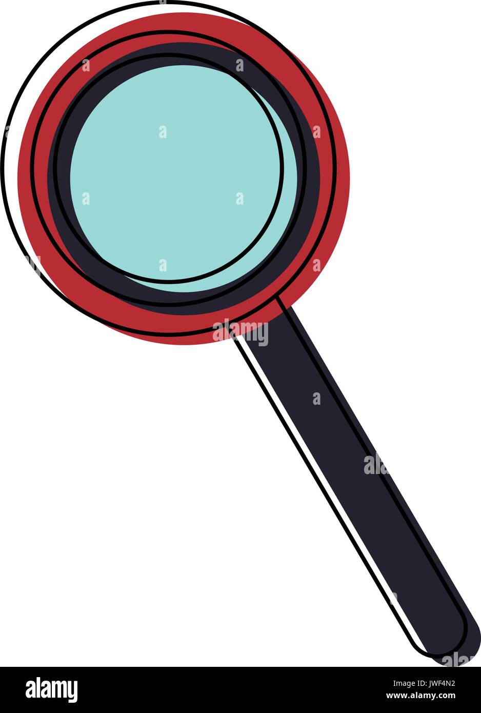 magnifier glass business handle icon vector illustration Stock Vector ...