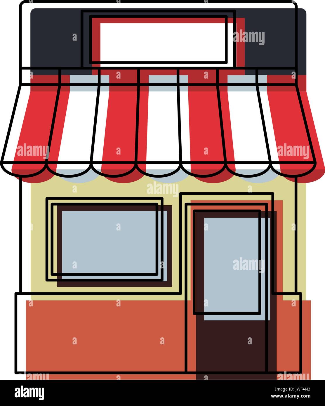 shopping store market commercial concept vector illustration Stock ...