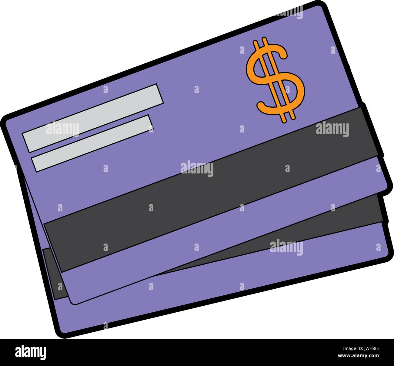 bank credit card debit money plastic vector illustration Stock Vector ...