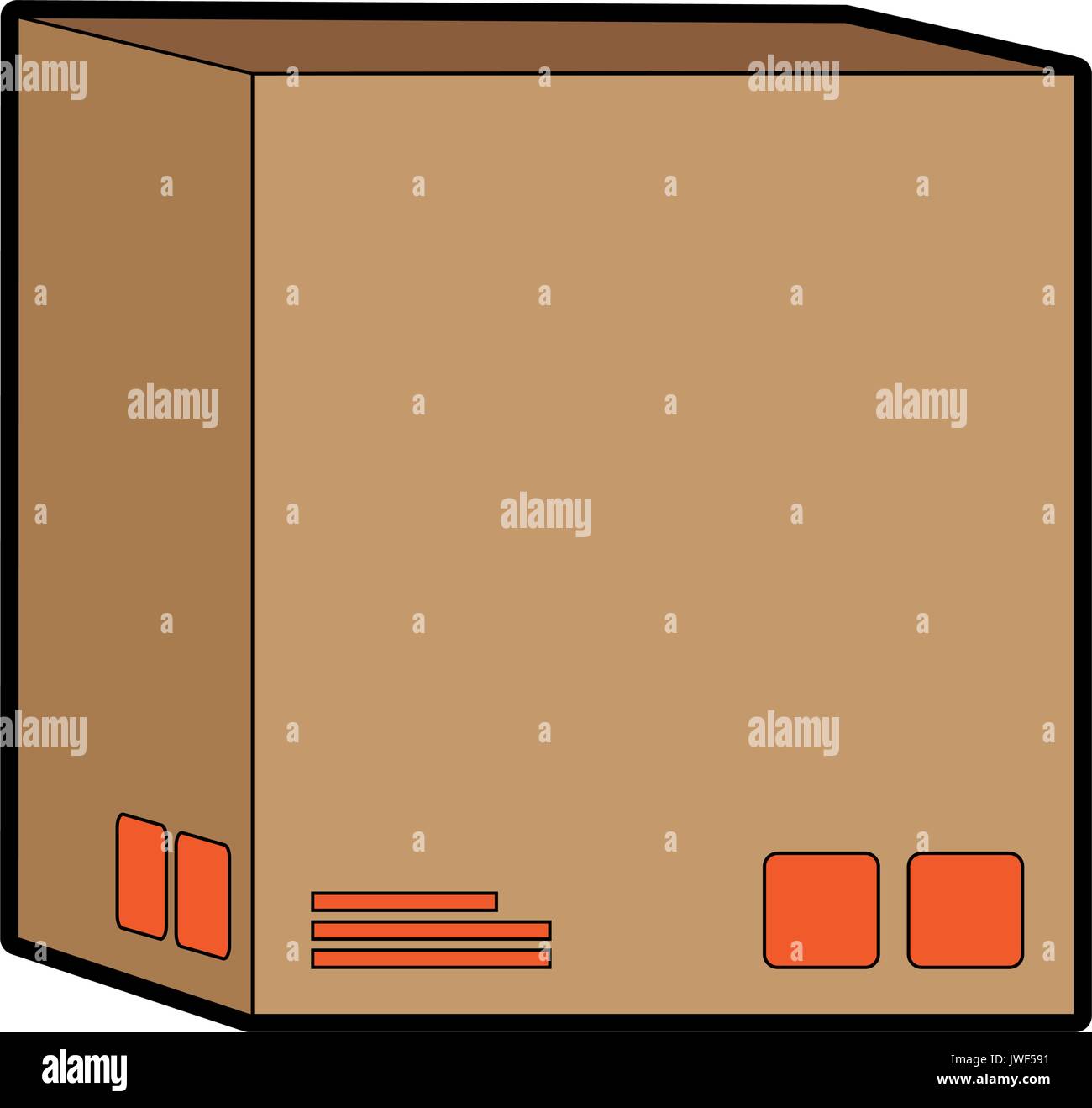 delivery cardboard box package icon vector illustration Stock Vector ...