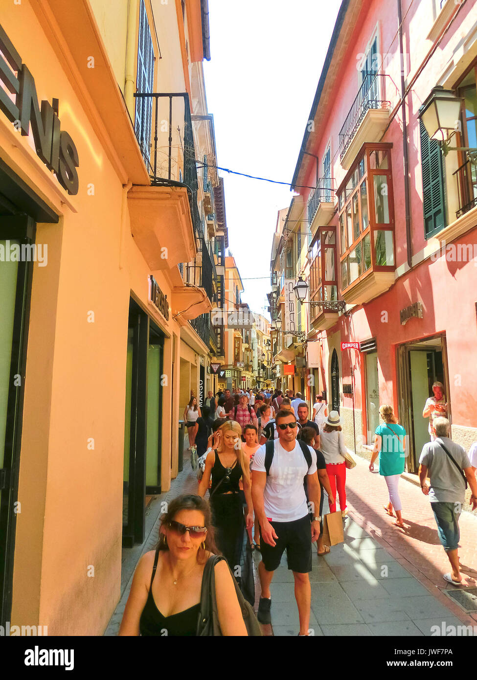 Palma mallorca spain walking streets hi-res stock photography and ...